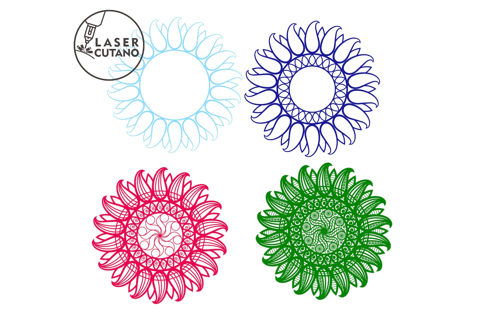 Multilayer Laser Cut Files - the Sun and the Moon - Designs CDR Files ...