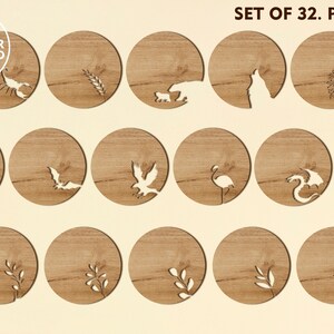 COASTERS Laser Cut Files Wood Svg Dxf and Laser Cut Cork Coasters, Cnc ...