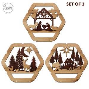 Light Box Laser Cut Files Christmas, Laser Cut Templates, New Year ...