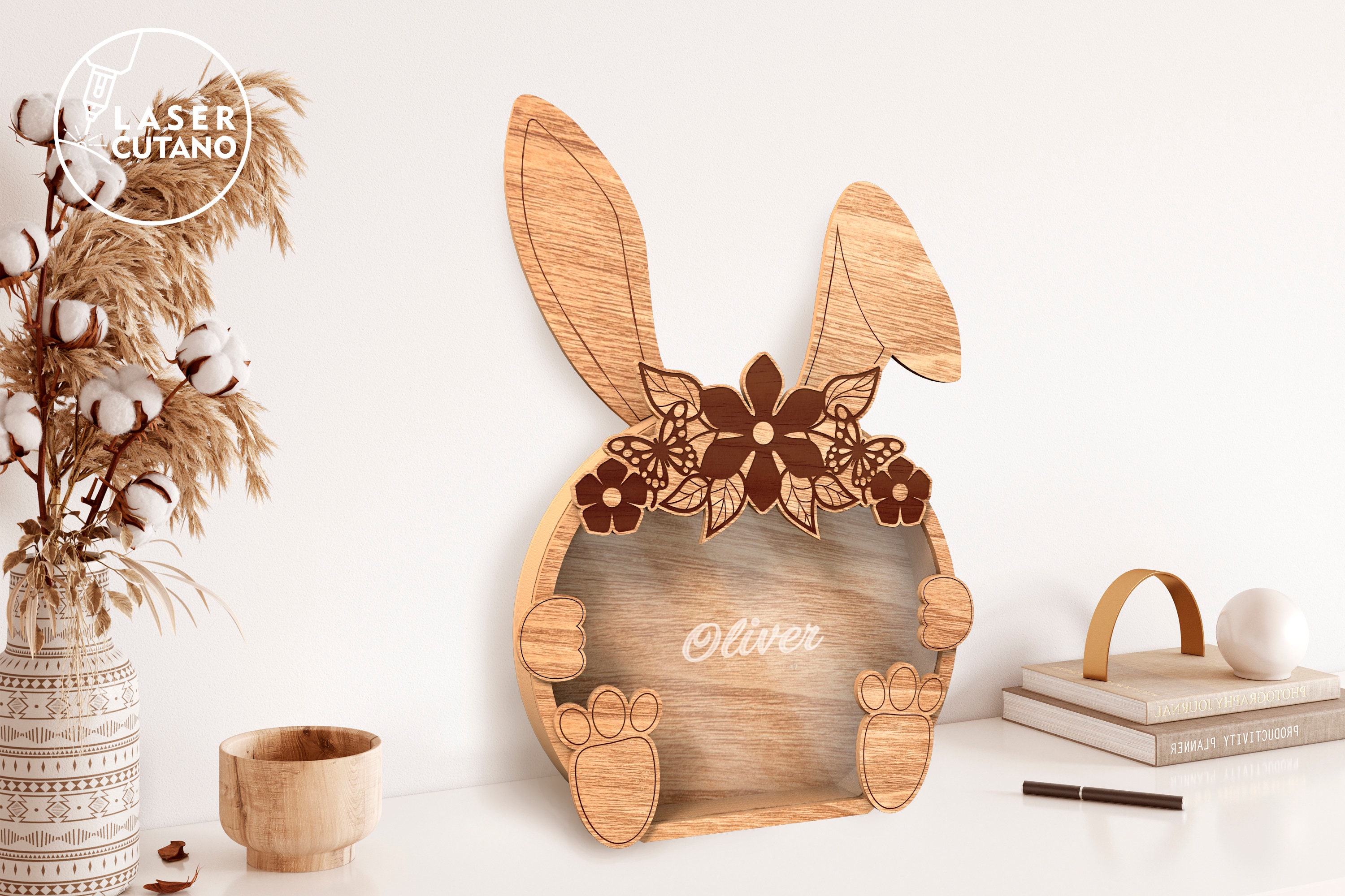 RABBITS EASTER Laser File for Cutting SVG and Laser Cut Easter - Etsy