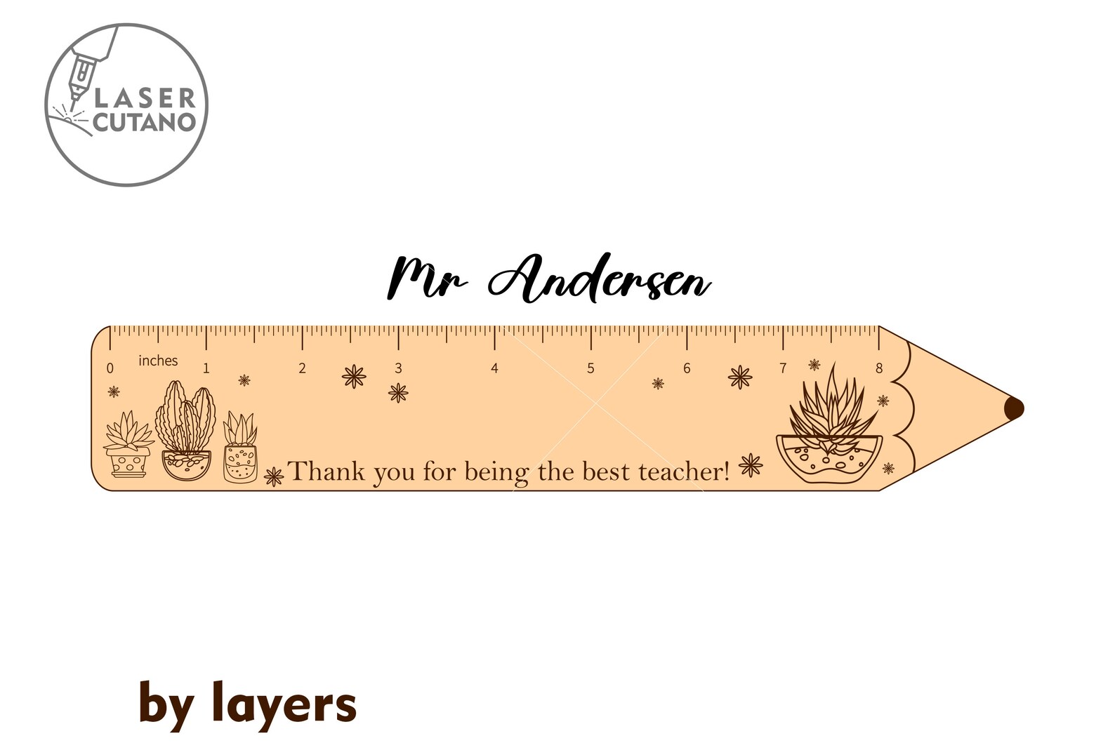 Laser Cut Files RULERS Set Laser Template School Laser Cut File and ...
