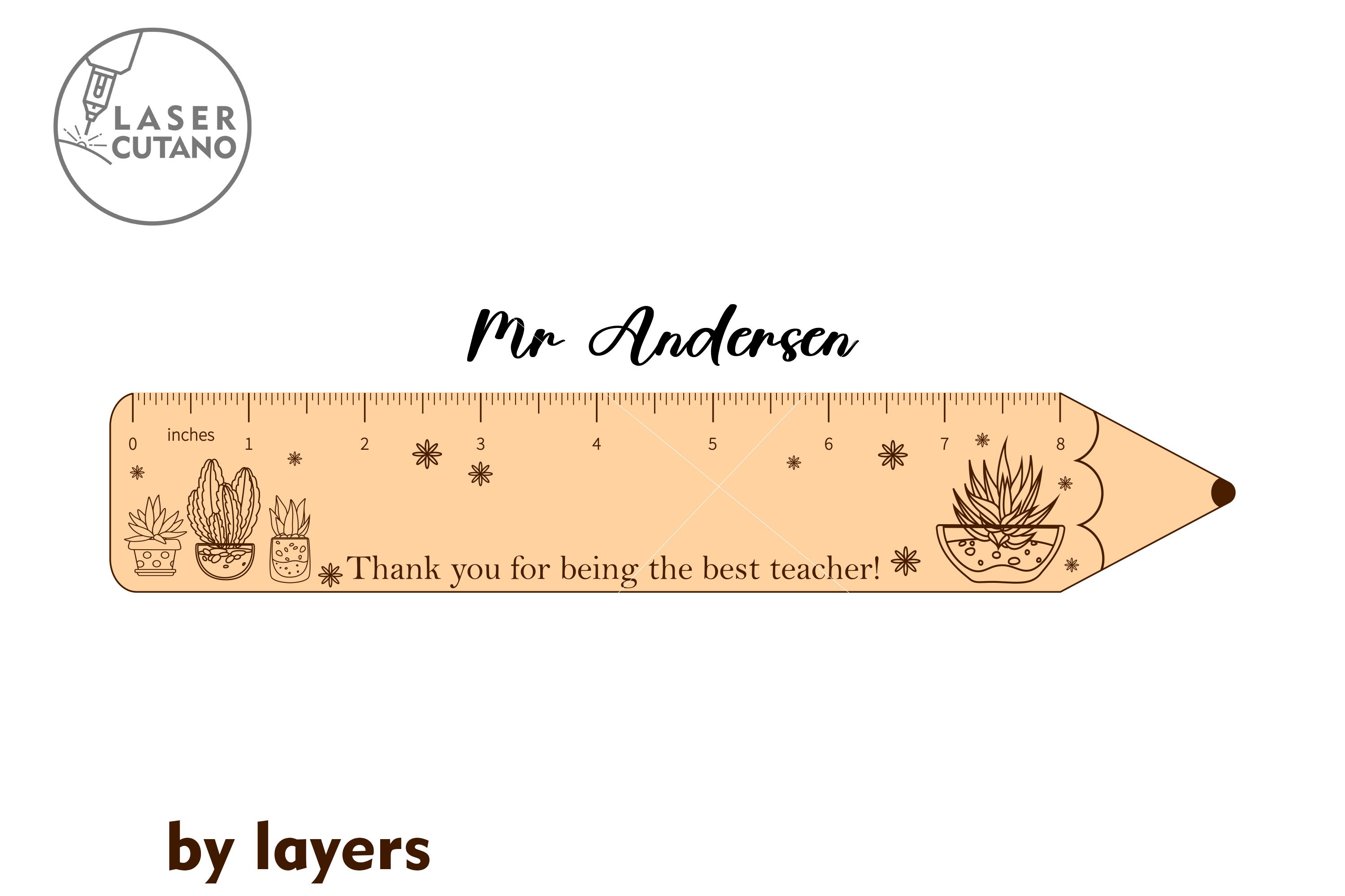 Laser Cut Files RULERS Set Laser Template School Laser Cut - Etsy