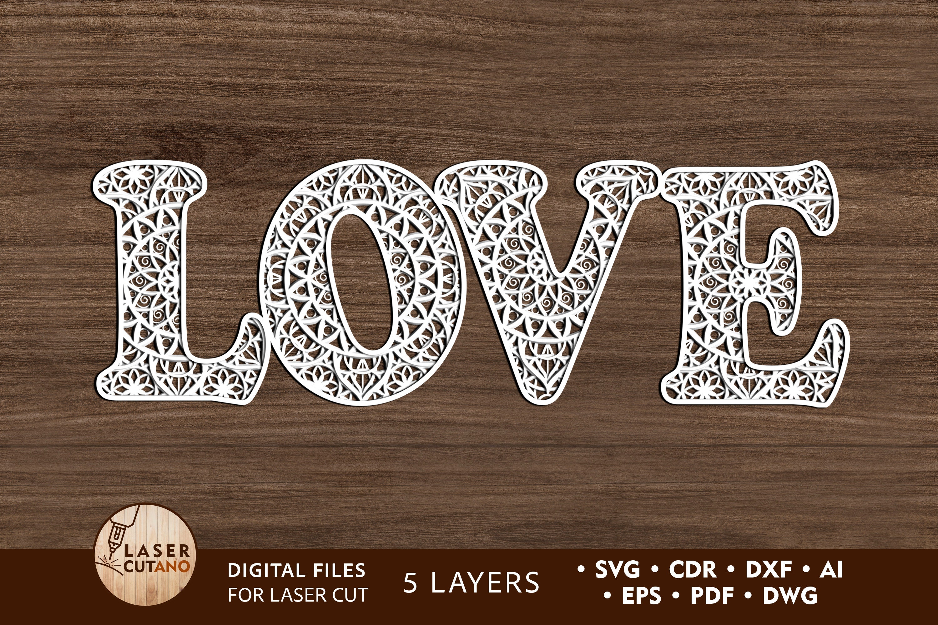 Laser Cut Sign Files LOVE Svg Laser Engraved Laser Svg Vector - Etsy