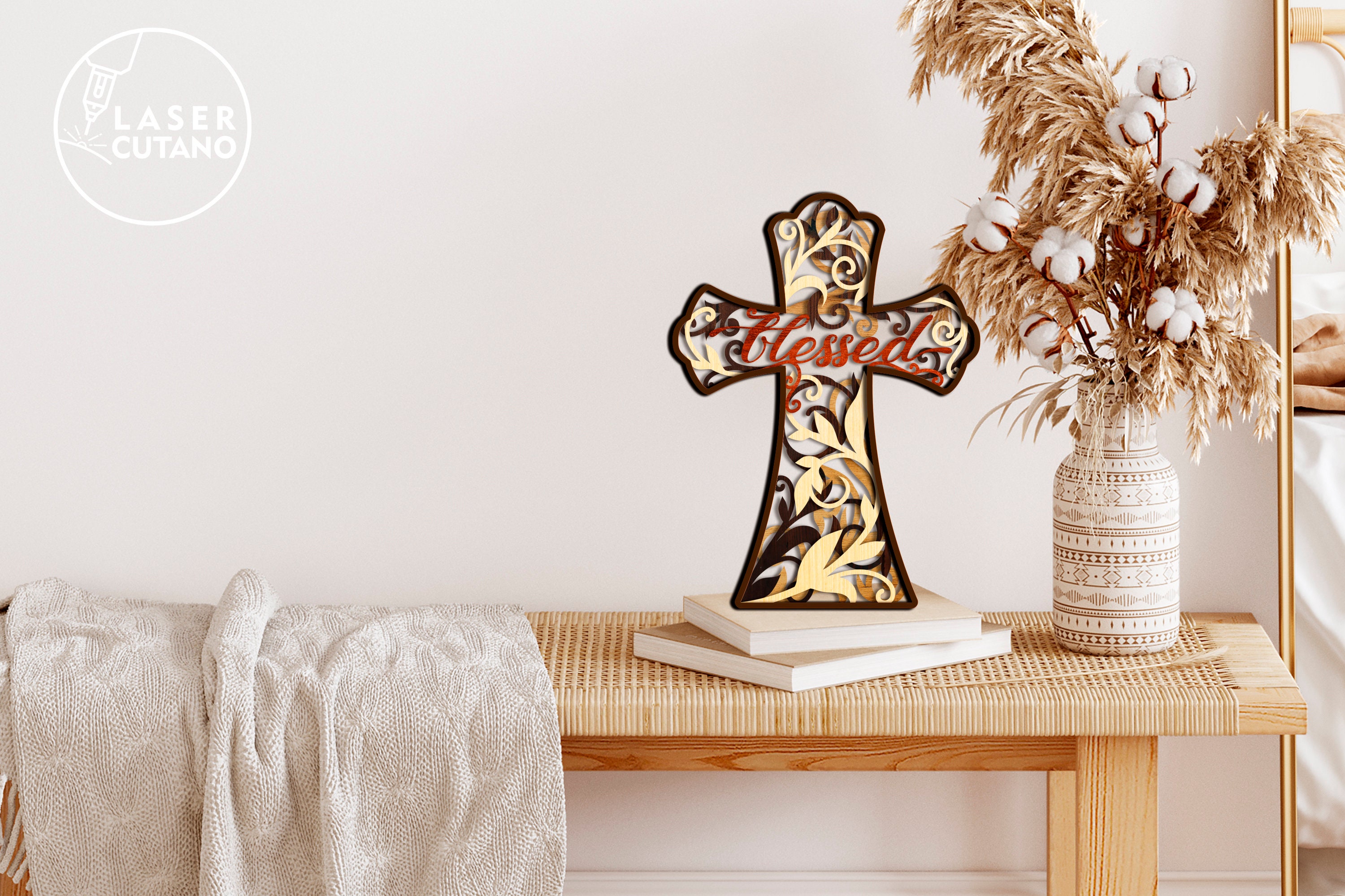 CROSS Laser Cut File Religious Layered Svg and Christian Jesus SVG ...