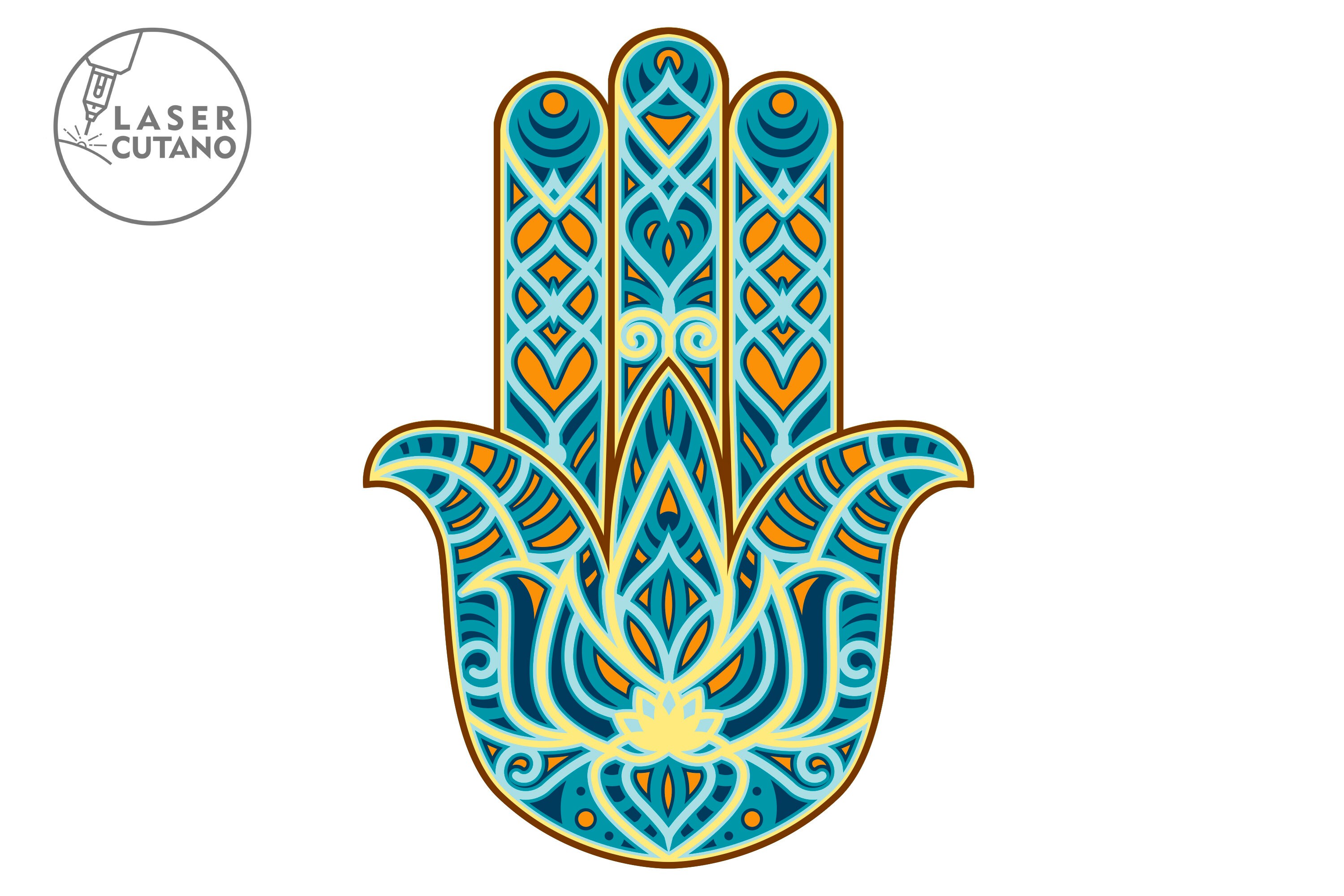 Laser Cut File HAMSA Svg File for Cricut and Hamsa Hand Svg, 3d Svg ...