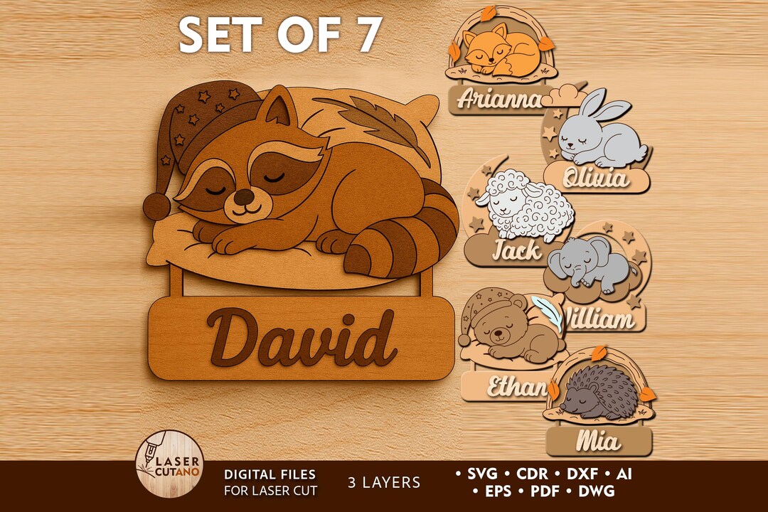 Custom Laser Cut Sign Svg, Laser Cut Kids Tags and Laser Cut Files ...