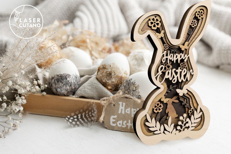 BUNNY EASTER Laser Cut Files Svg Cnc Files Easter Rabbit and - Etsy