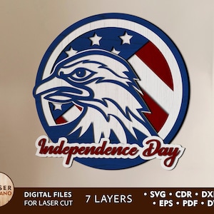 Independence Day Svg Laser Usa Svg Glowforge and America Laser Files ...