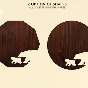 COASTERS Laser Cut Files Wood Svg Dxf and Laser Cut Cork Coasters, Cnc ...