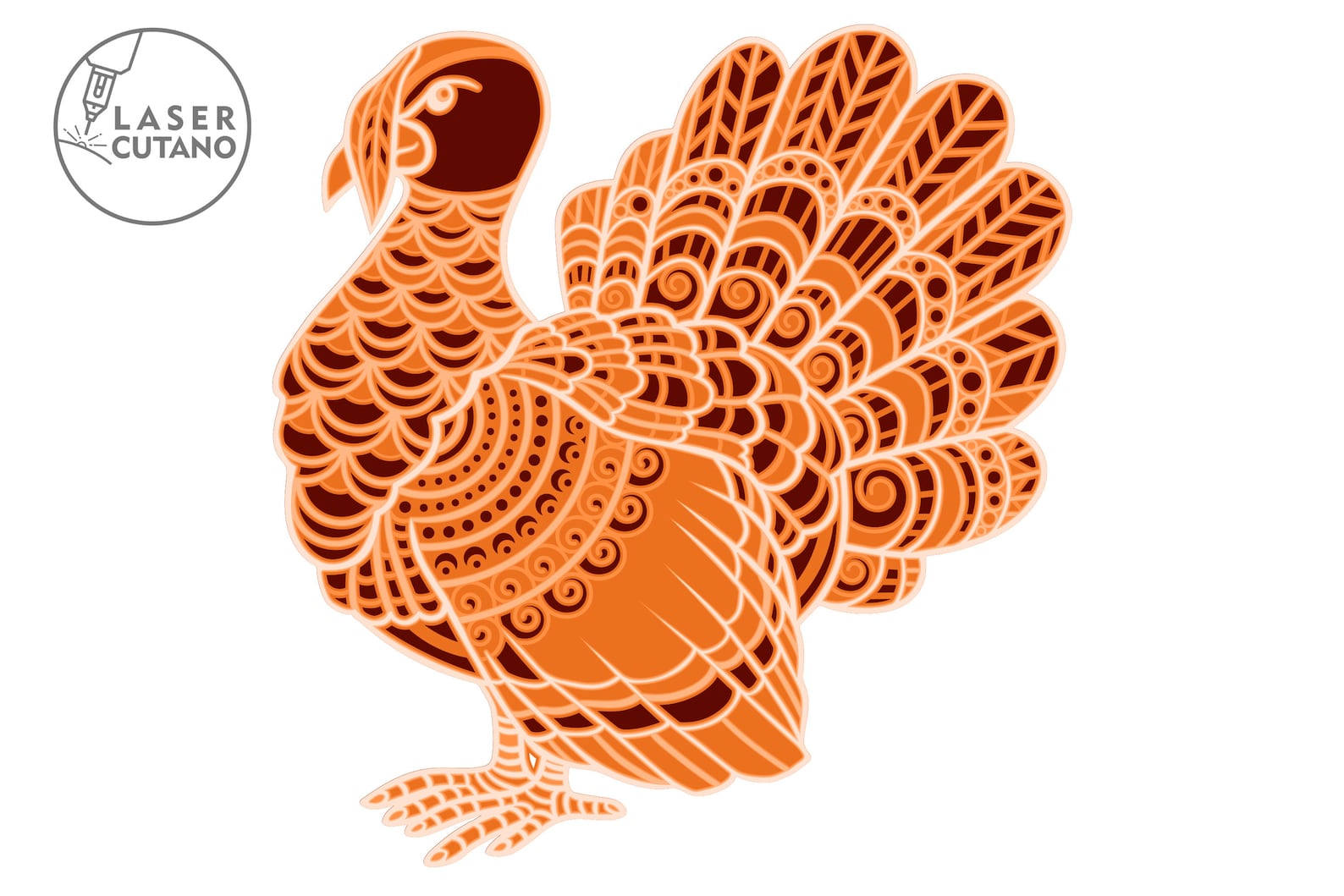 TURKEY Laser Cut File THANKSGIVING Day Svg, Thankful Svg and Fall Svg ...