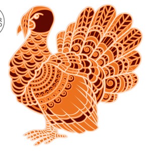 TURKEY Laser Cut File THANKSGIVING Day Svg, Thankful Svg and Fall Svg ...
