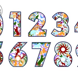 NUMBERS Laser Cut Files 3d DIGITS Svg Files for Cricut, Laser Engraved ...