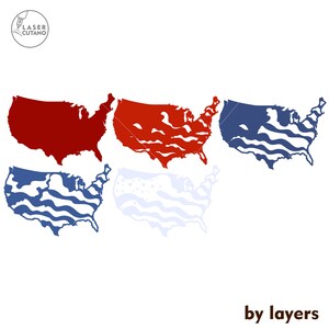 Independence Day Svg Laser Cut File and USA Flag United States America ...