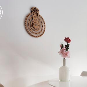 Laser Cut File CALENDAR WATCH Dxf Cutting File and Laser Cut Clock ...