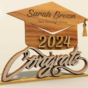Graduation Laser Cut File Svg Dxf School Glowforge and School Laser ...