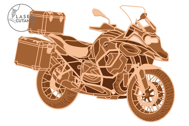 MOTORCYCLE Laser Cutting Wall Art Laser Cut File and Dxf Cnc - Etsy