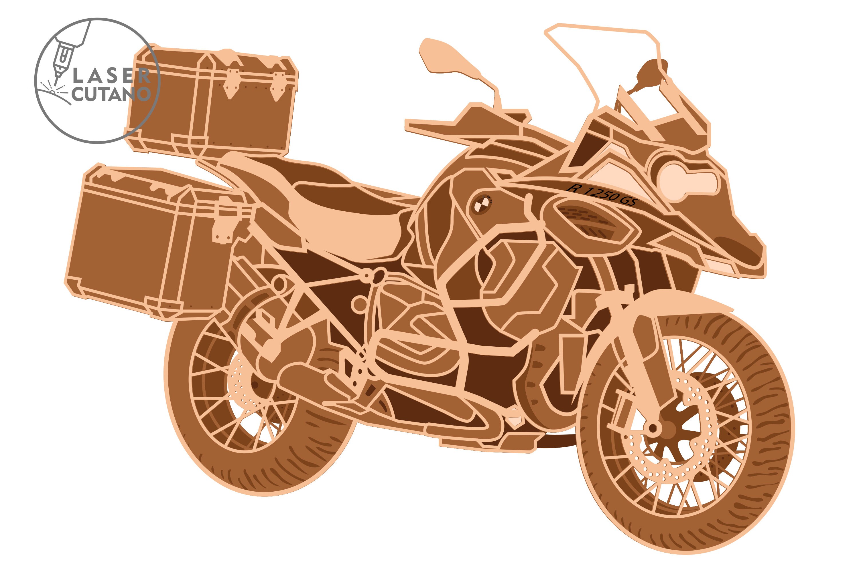 MOTORCYCLE Laser Cutting Wall Art Laser Cut File and Dxf Cnc, Moto Svg ...