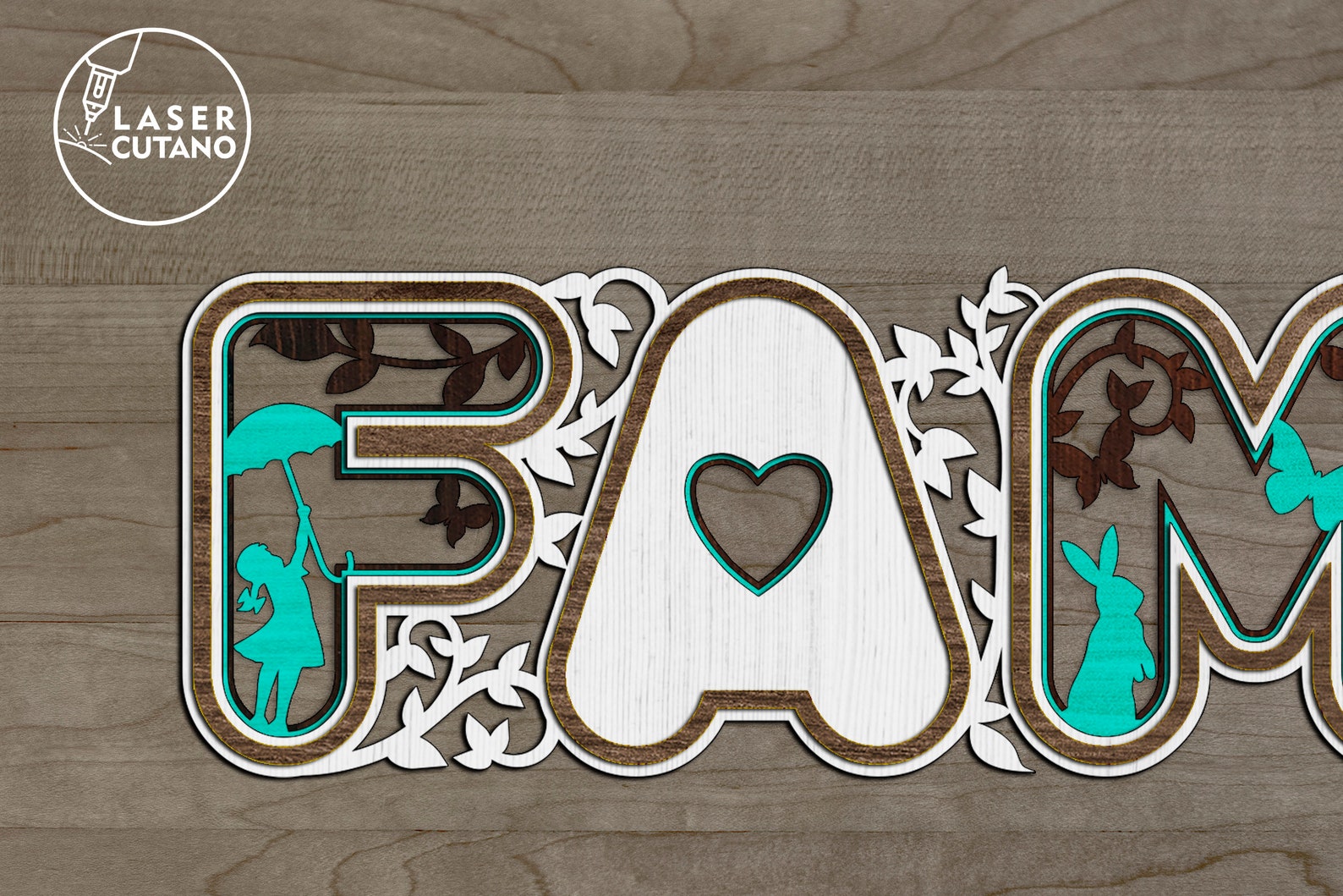 Laser Cut Words FAMILY Laser Cut Names and Wood Words | Etsy