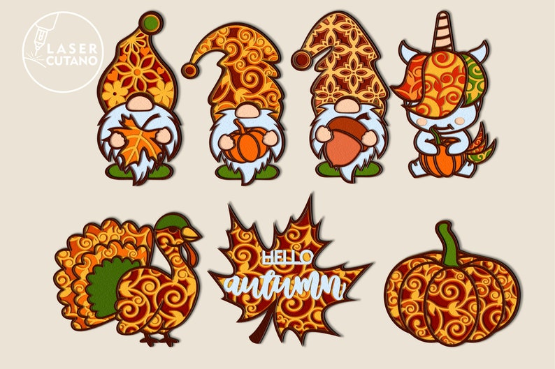 AUTUMN SVG Bundle Fall SVG Bundle Laser Cut Files Fall Svg - Etsy