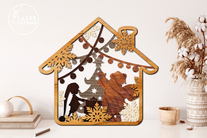 WINTER HOUSE Laser Cut Files Svg Dxf Files for Plasma Dxf | Etsy