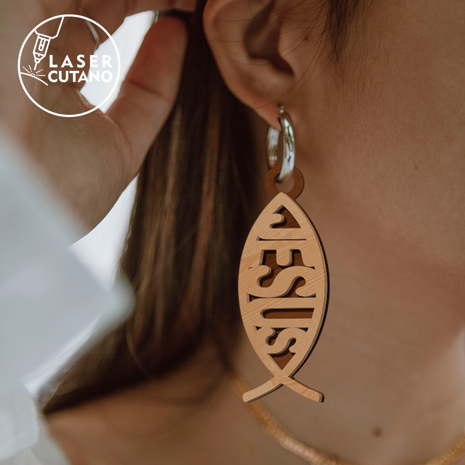 Ichthys Svg Laser Cut File Christian Svg and Glowforge File for Laser ...