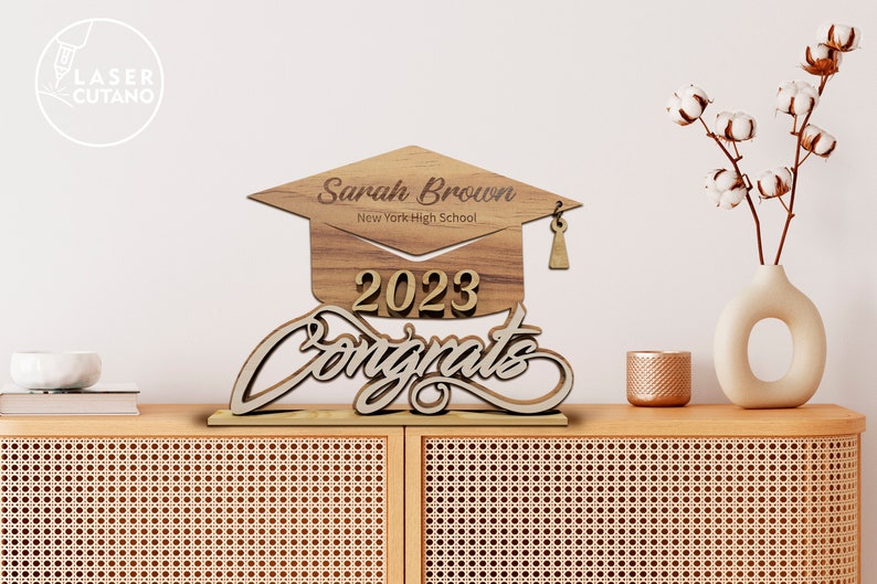 Graduation Laser Cut File Svg Dxf School Glowforge and School Laser ...
