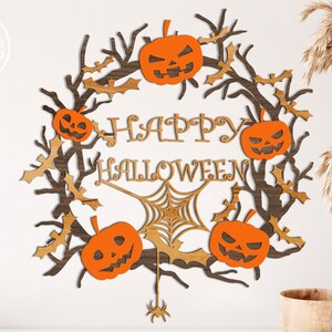 WREATH HALLOWEEN Svg Bundle Layered and Halloween Svg Files for Cricut ...