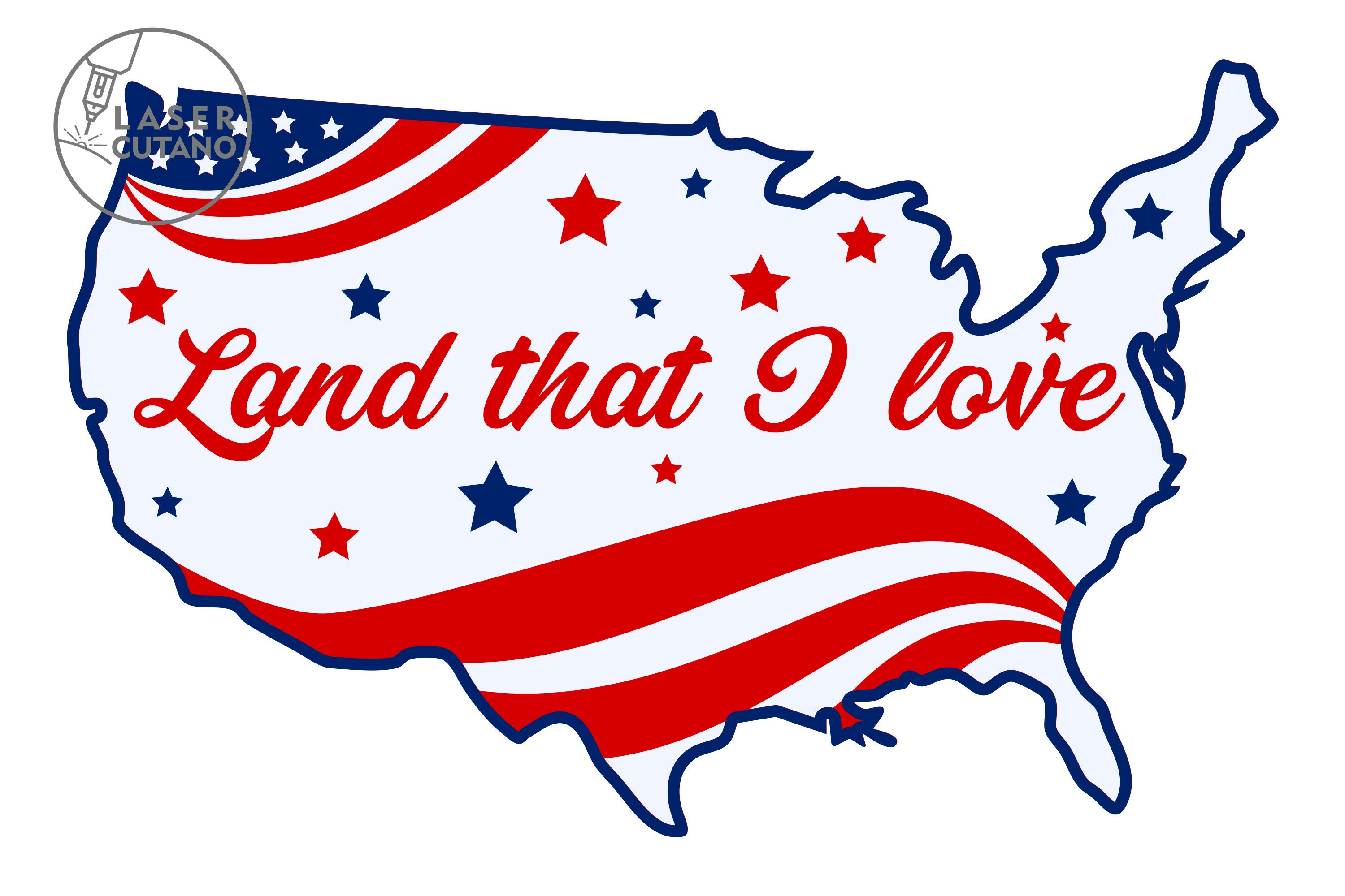 USA MAP 4th July Svg Patriotic Svg Independence Day Laser - Etsy