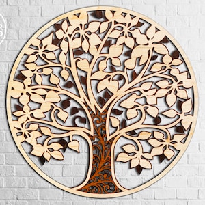 Laser Cut Files TREE Laser Cut Vector Dxf, Cdr, Svg Cnc Project Tree ...