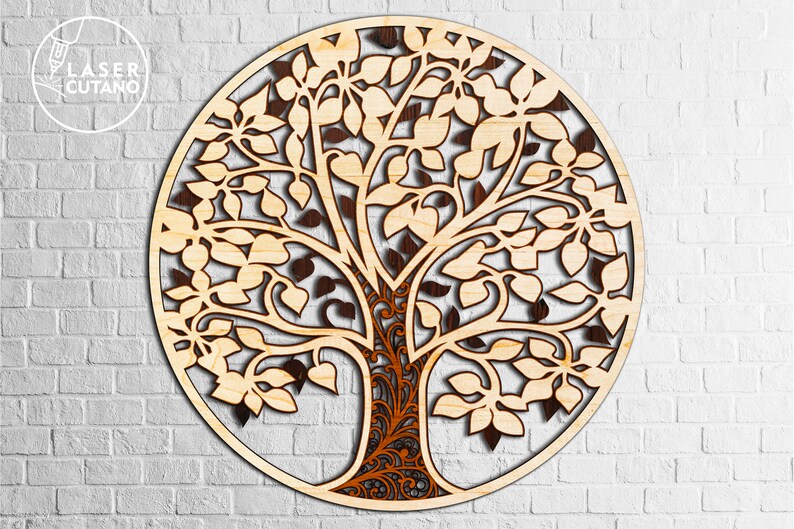 Laser Cut Files TREE Laser Cut Vector Dxf, Cdr, Svg Cnc Project Tree ...
