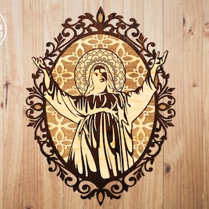 RELIGIOUS Laser Cut Files Svg Icon Dxf Template and Laser Cut Jesus ...