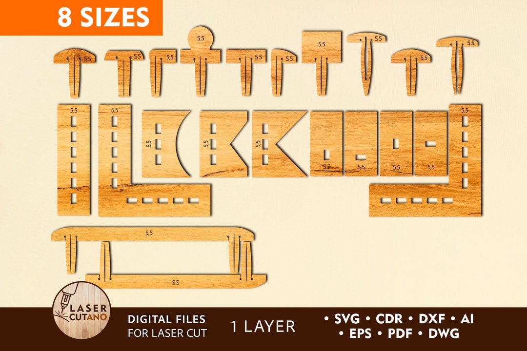 Crumb Tray Pins for Glowforge Laser Cut Files, Laser Cut Svg Files ...