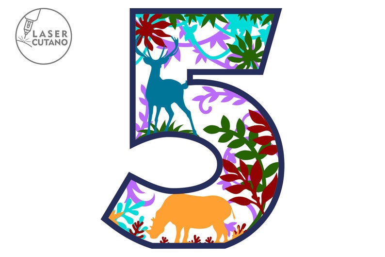 NUMBERS Laser Cut Files 3d DIGITS Svg Files for Cricut, Laser Engraved ...