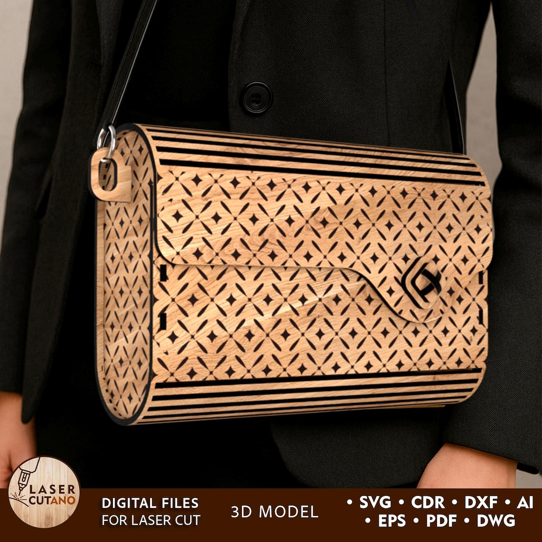Svg Laser Cut Bag - Purse Laser Engraved Glowforge - Laser Cutting ...