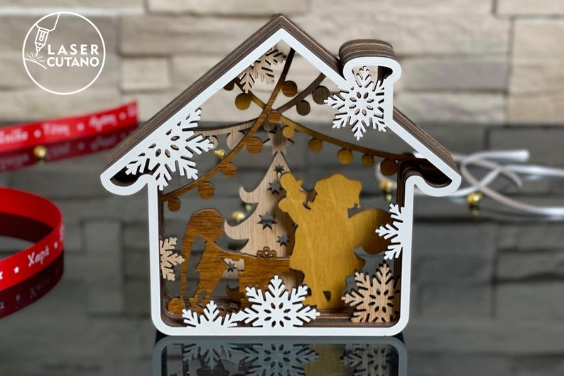 WINTER HOUSE Laser Cut Files Svg Dxf Files for Plasma Dxf | Etsy