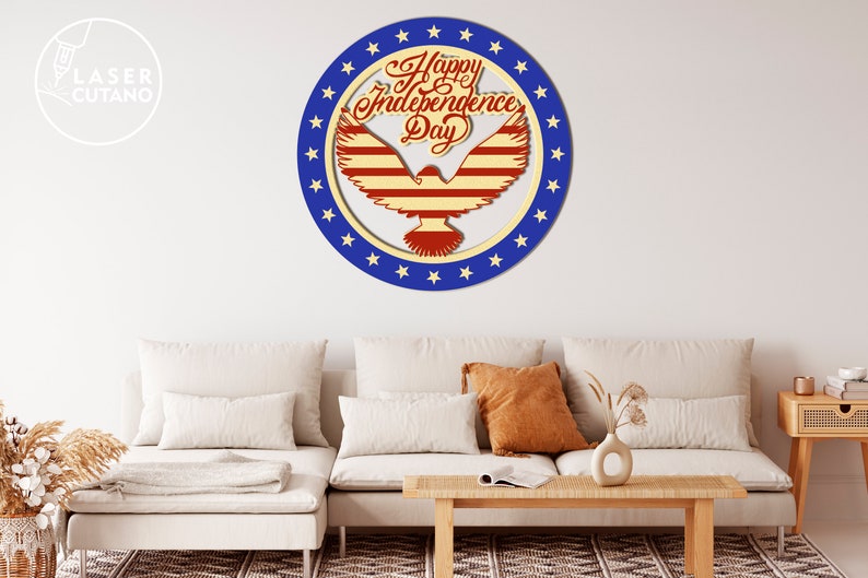 Independence Day Svg USA Laser File Patriotic Svg and July 4th | Etsy