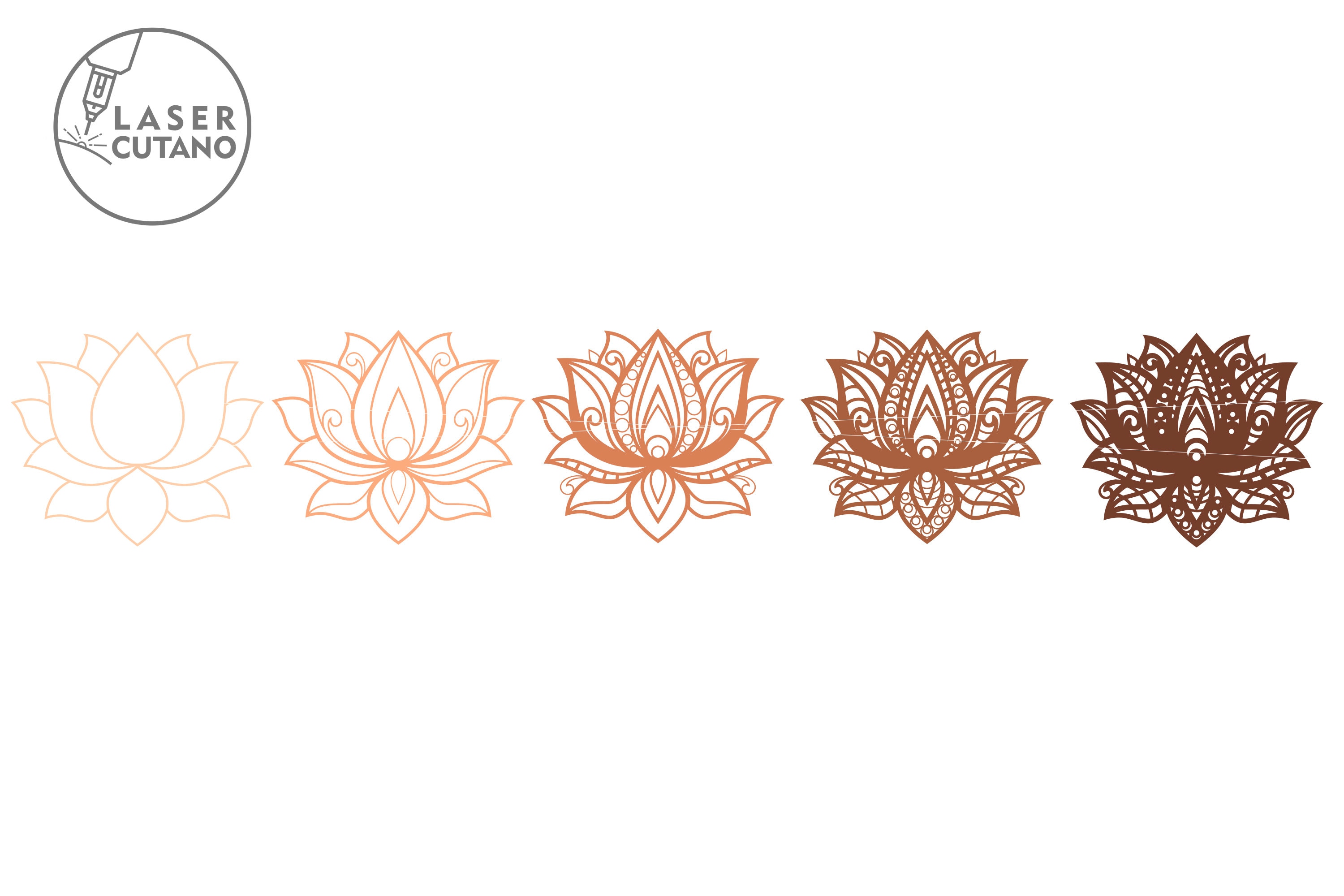 LOTUS Cnc Files Laser Cut File Svg Layered and Glowforge File - Etsy ...