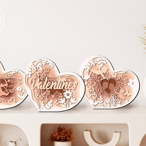 Svg Valentines Day Heart Laser Cut File and Valentine Svg Laser, Dxf ...