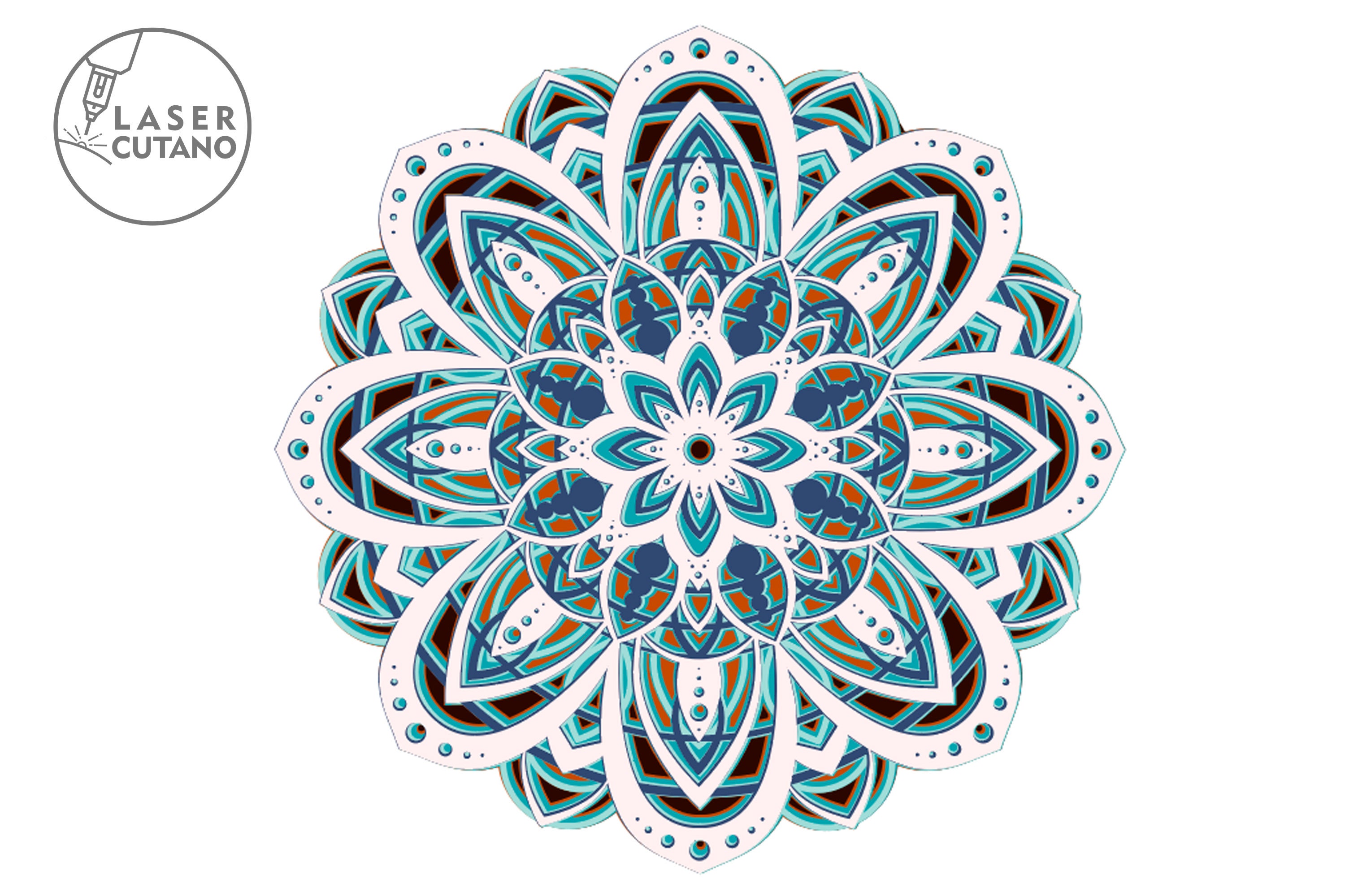 Multilayer Mandala DXF File MANDALA 1 Mandala Svg and - Etsy