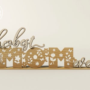 Laser Cut Mother Day Glowforge Laser Cut File MOM and Mother's Day ...