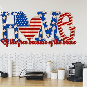 Independence Day Svg Files for Laser Usa and Laser Cut Files, Home ...