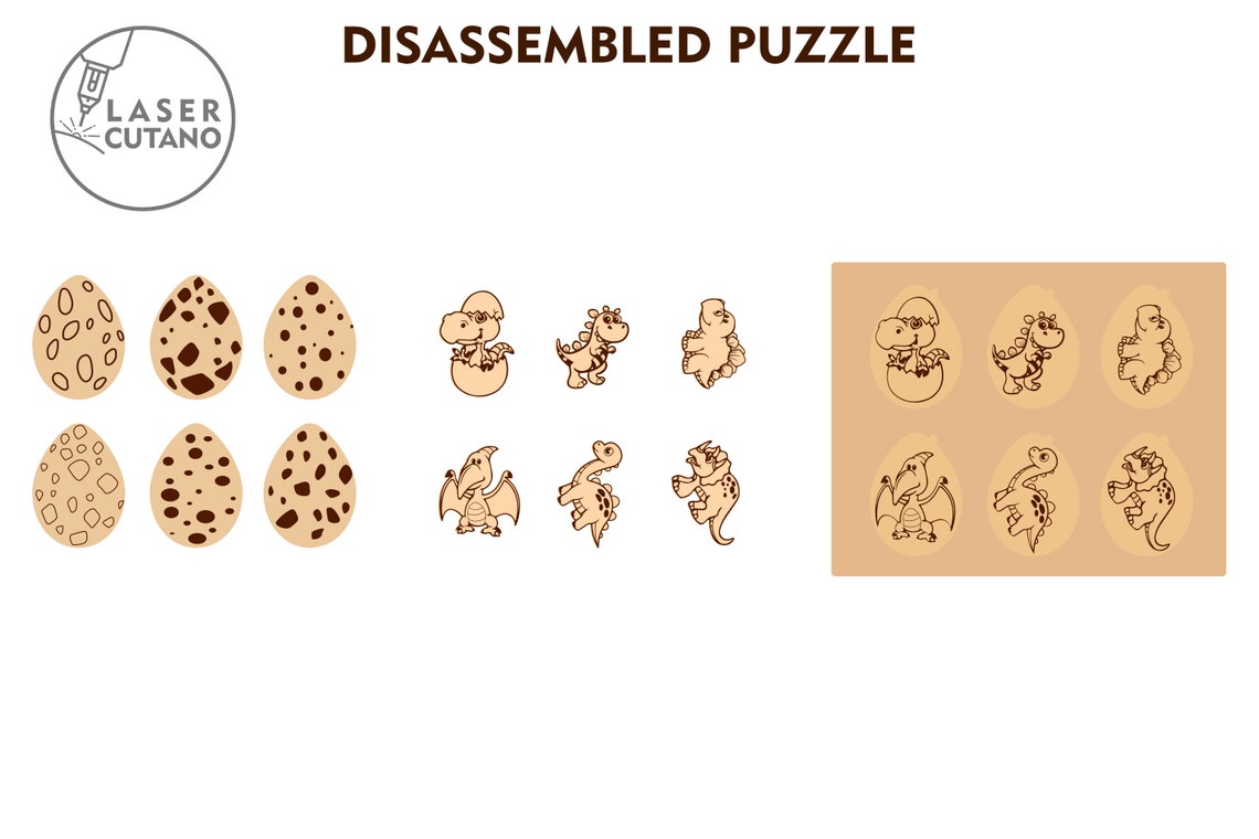 Kids PUZZLE Laser Cut File Svg Dxf Template and Cnc File - Etsy