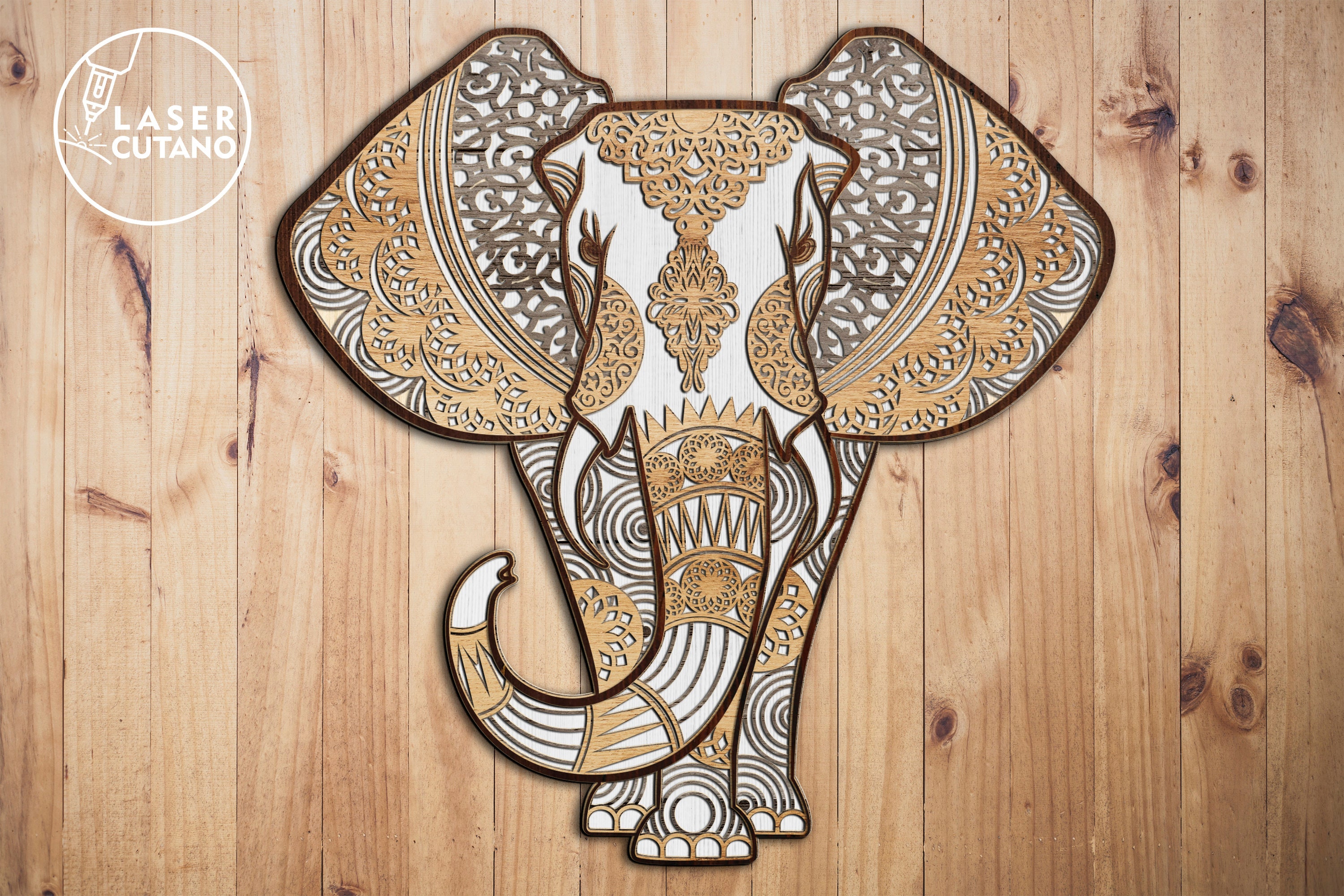 Vector Files for Laser ELEPHANT Laser Cut File Svg and Lazer - Etsy