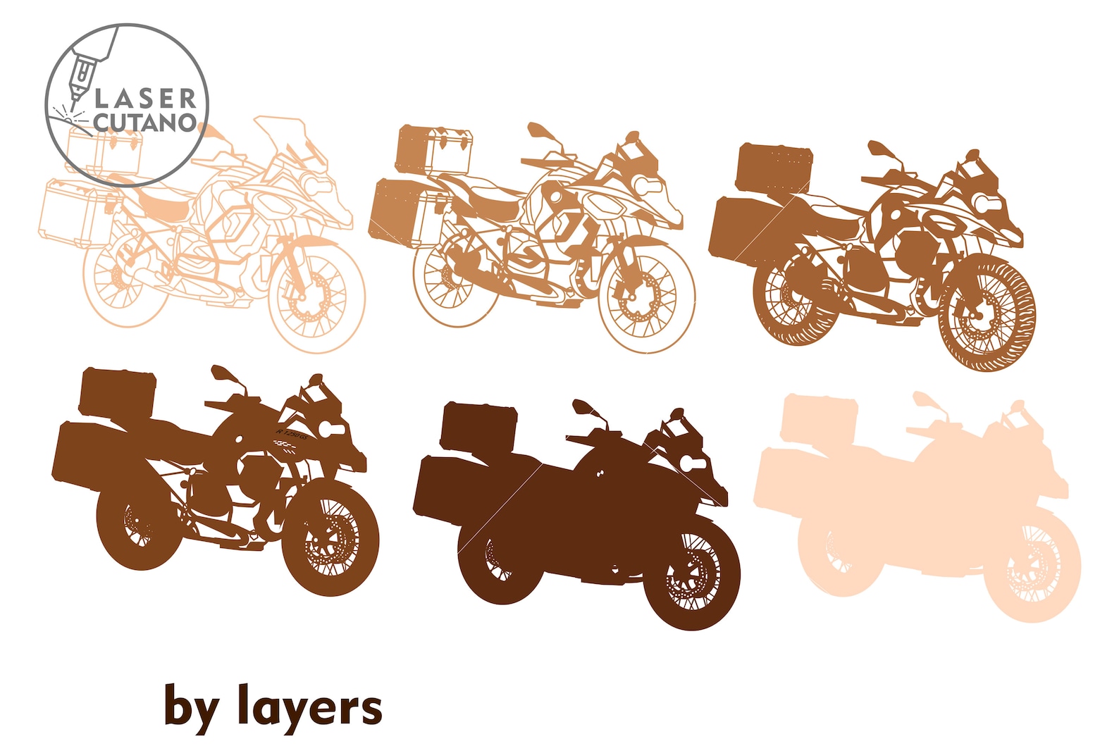 MOTORCYCLE Laser Cutting Wall Art Laser Cut File and Dxf Cnc, Moto Svg ...