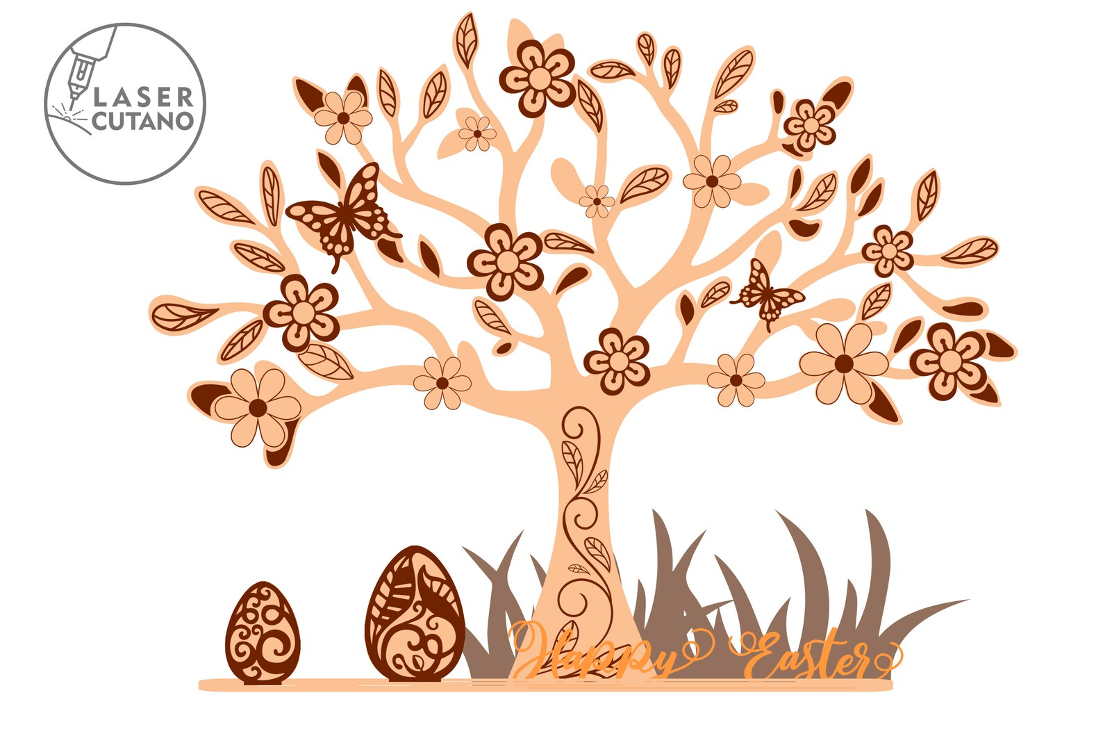 EASTER Laser Cut Files Dxf Svg Happy Easter and Easter Egg - Etsy