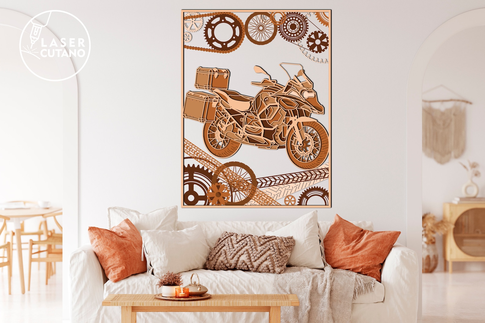 BMW Laser Cut MOTORCYCLE File for Glowforge Svg Multi Layer Laser File ...