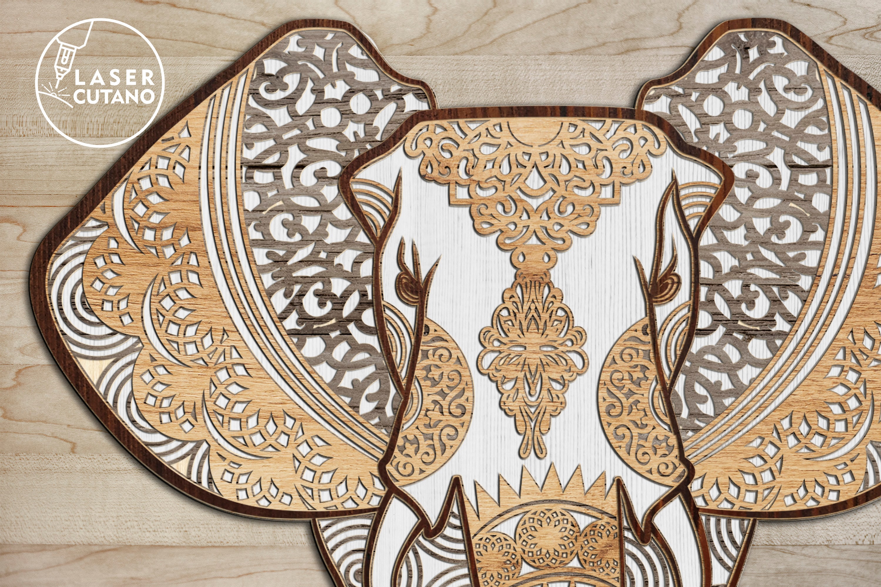 Vector Files for Laser ELEPHANT Laser Cut File Svg and Lazer - Etsy