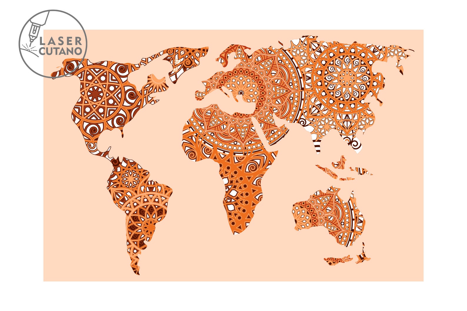 WORLD MAP Laser Files for Cutting Svg and Map Laser Engraving - Etsy