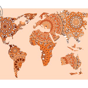WORLD MAP Laser Files for Cutting Svg and Map Laser Engraving, Map ...