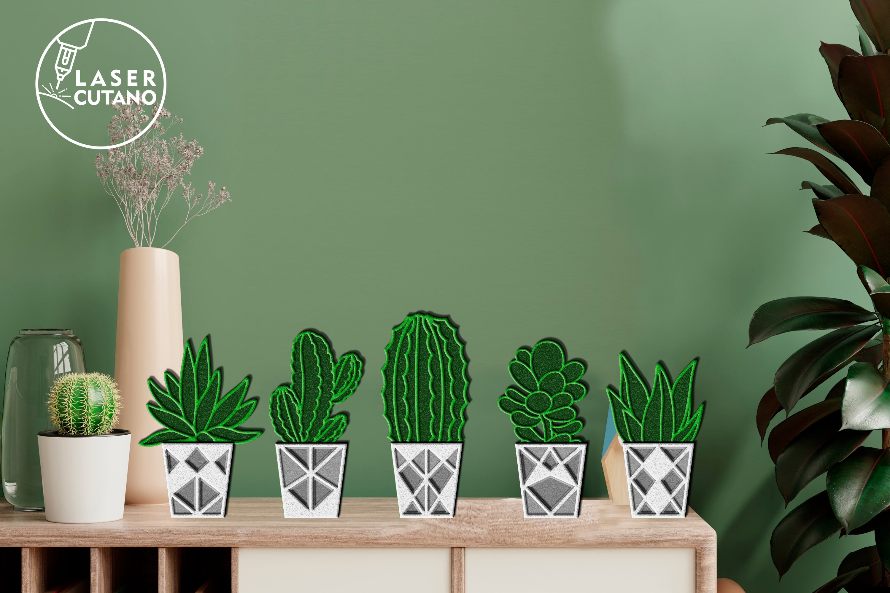 SUCCULENT Laser Cut Files Svg Succulent Cuttings and Files for | Etsy